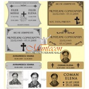 PLACUTE COMEMORATIVE GRAVATE - Muntecon